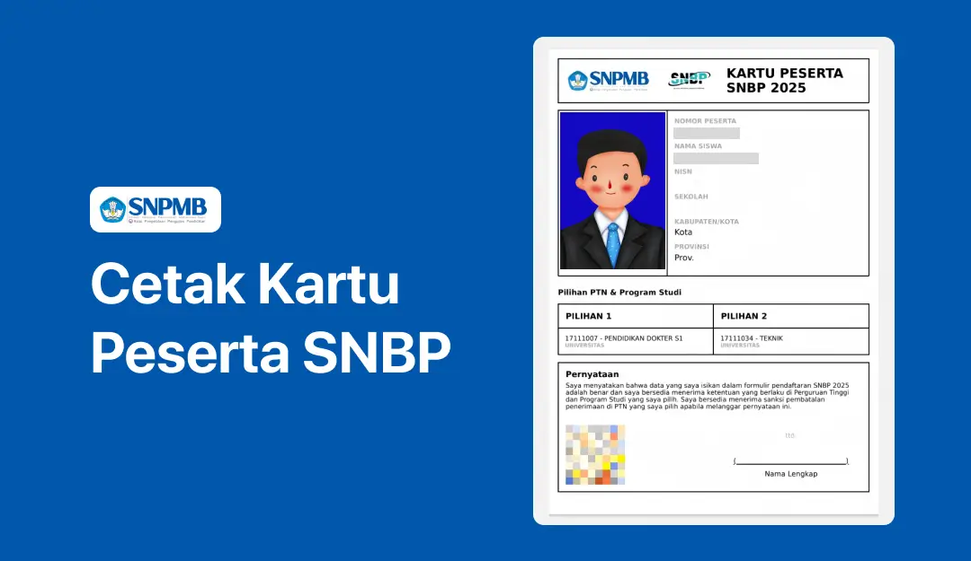 Kartu Peserta SNBP 2025: Cara Mencetak Kartu - UTBKCAK