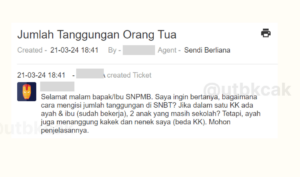 Mengisi Jumlah Tanggungan Orang Tua SNBT 2025 - UTBKCAK