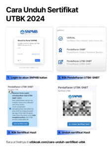 Cara Unduh Sertifikat UTBK 2025 - UTBKCAK